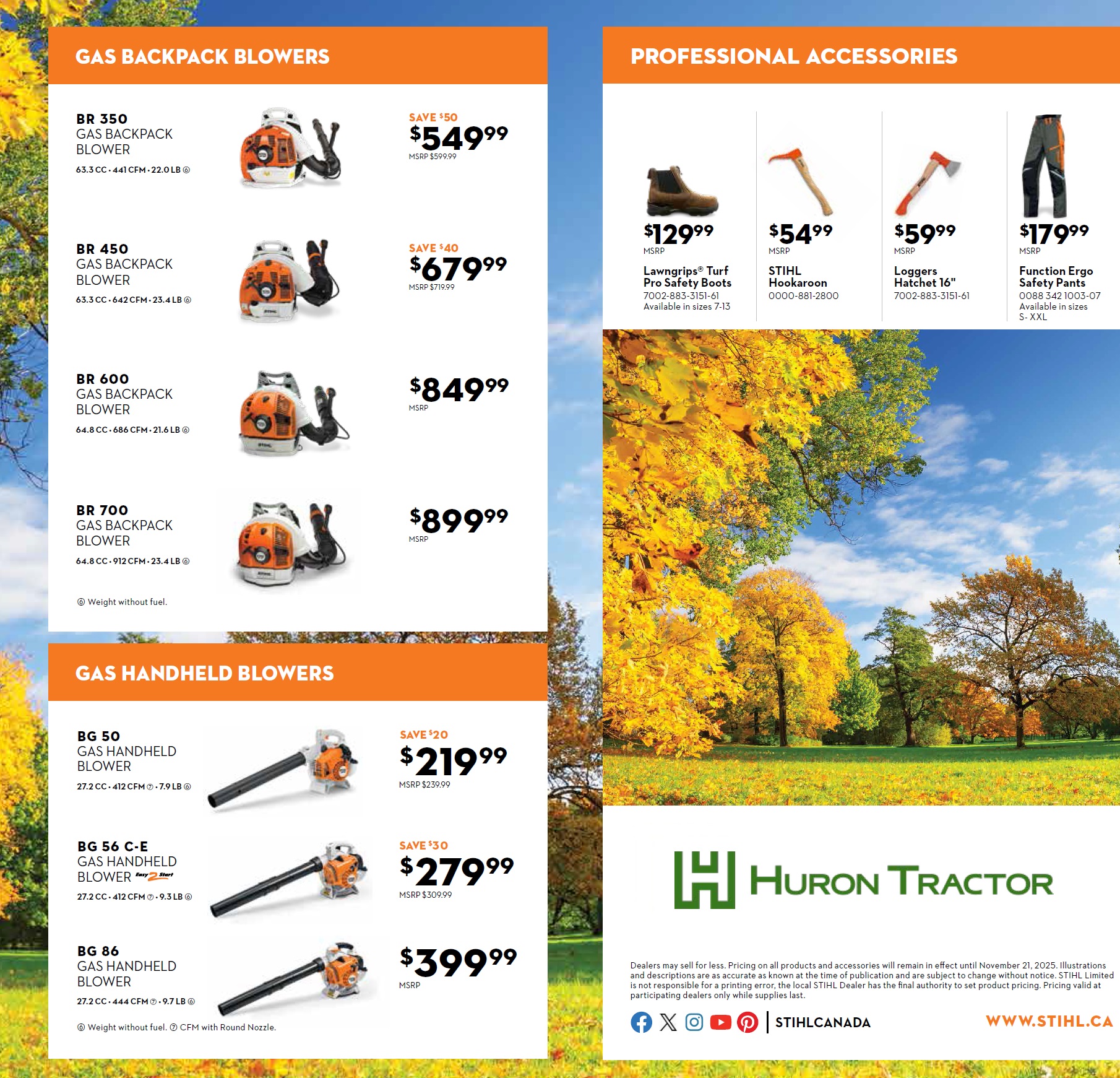 2025 Fall Stihl Flyer – page 4 – Huron Tractor